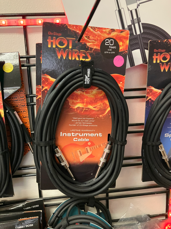 Hot Wires instrument and Speaker Cables